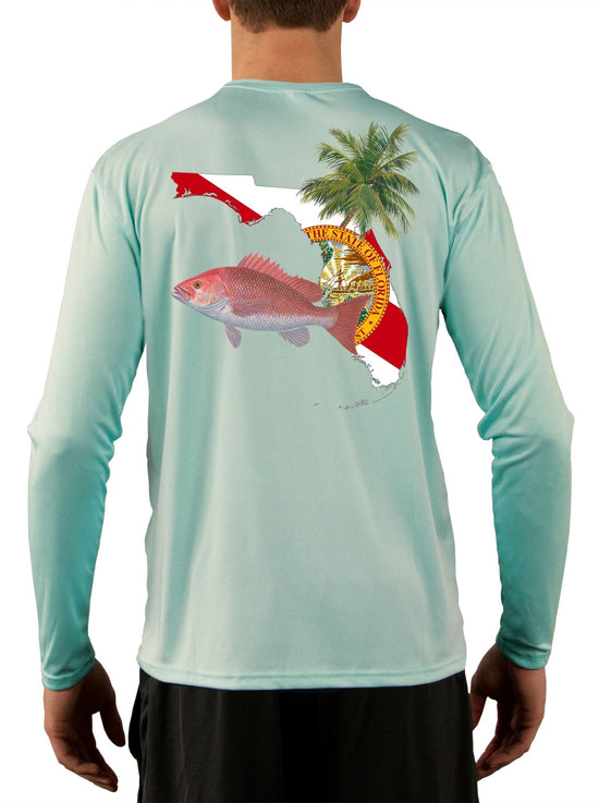 Red Snapper Florida Men's Fishing Shirt – Skiff Life