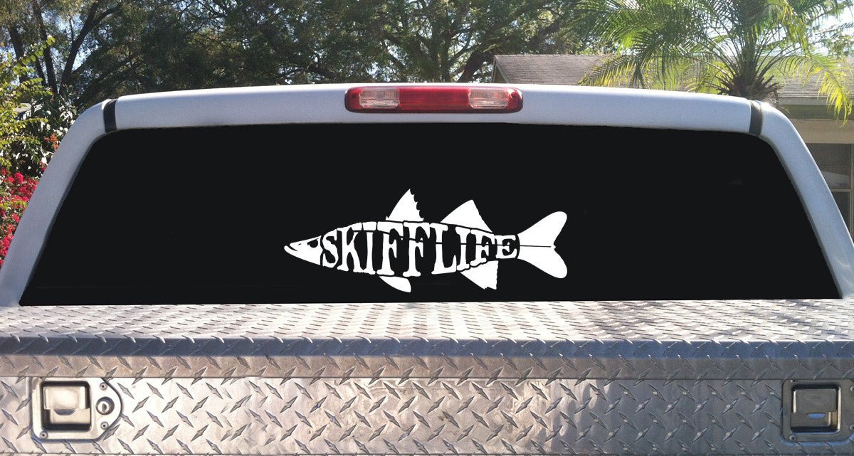 Skiff Life Florida Snook Decal UV-Protected Vinyl Sticker for Boats, T