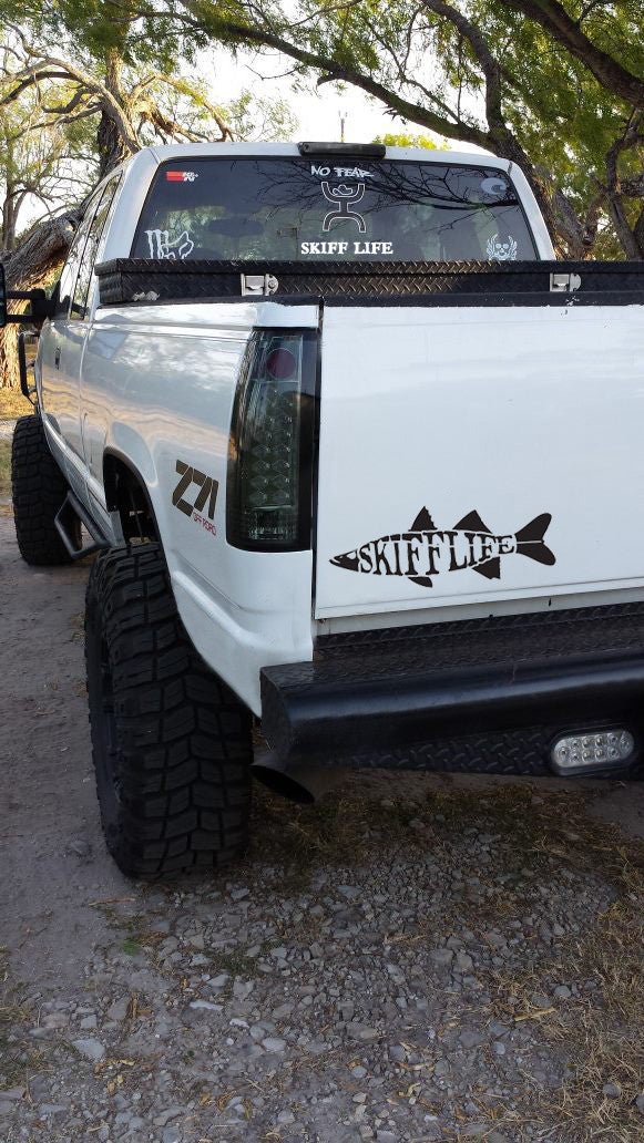 Skiff Life Florida Snook Decal UV-Protected Vinyl Sticker for Boats, T