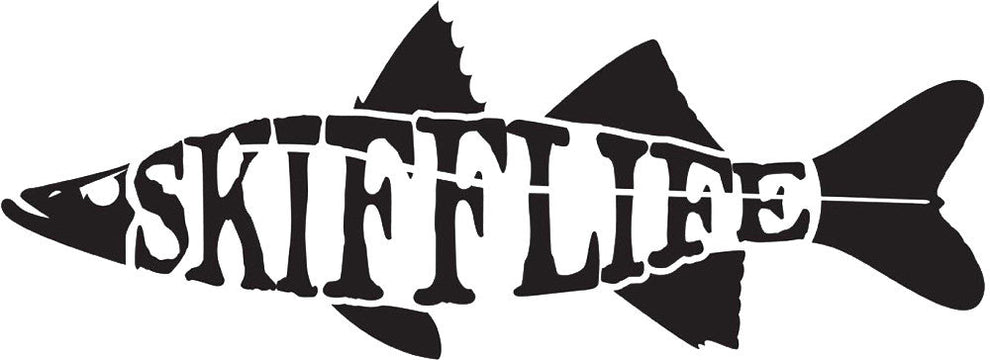 Skiff Life Florida Snook Decal UV-Protected Vinyl Sticker for Boats, T