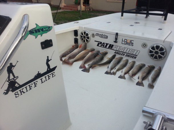 Poling Skiff Car Decal- Stickers for Truck Boat Coolers – Skiff Life