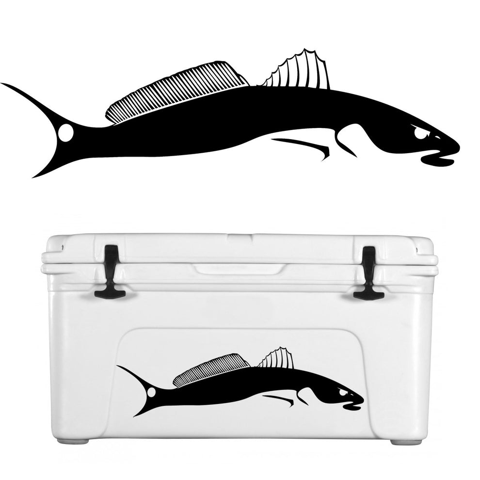 Skiff Life Redfish Tail Chaser Redfish Decal - Red Drum Fishing Sticke