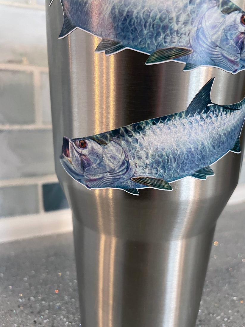 Tarpon Decals Fishing Stickers Lifelike Mini – Skiff Life