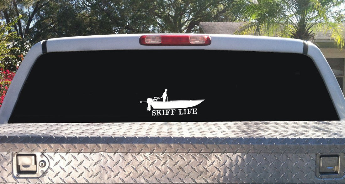 Tiller Skiff Grab Bar Decal 10X4 UV Protected Outdoor Vinyl Sticker ...