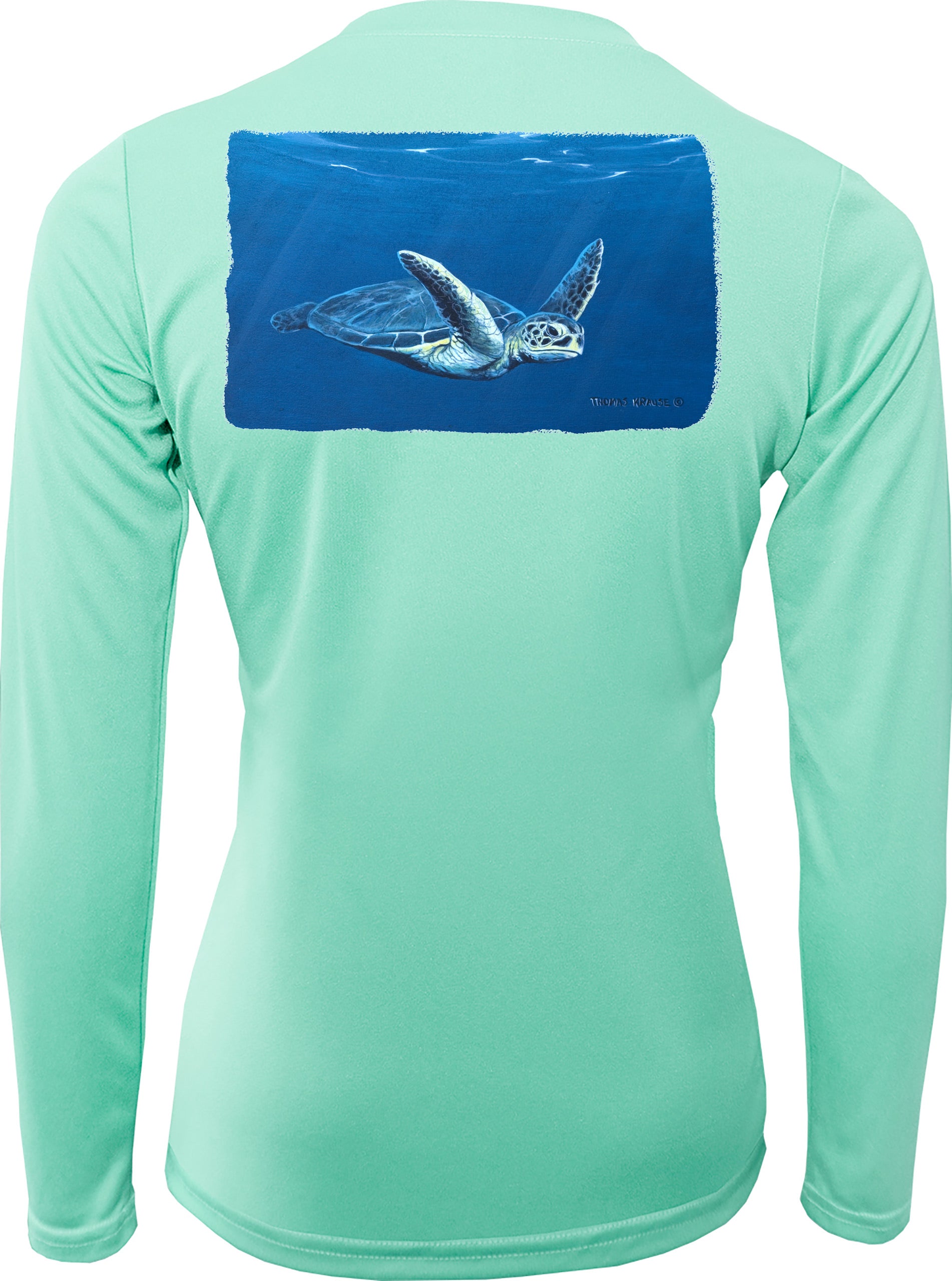 Green Sea Turtle Shirt for Women by Skiff Life